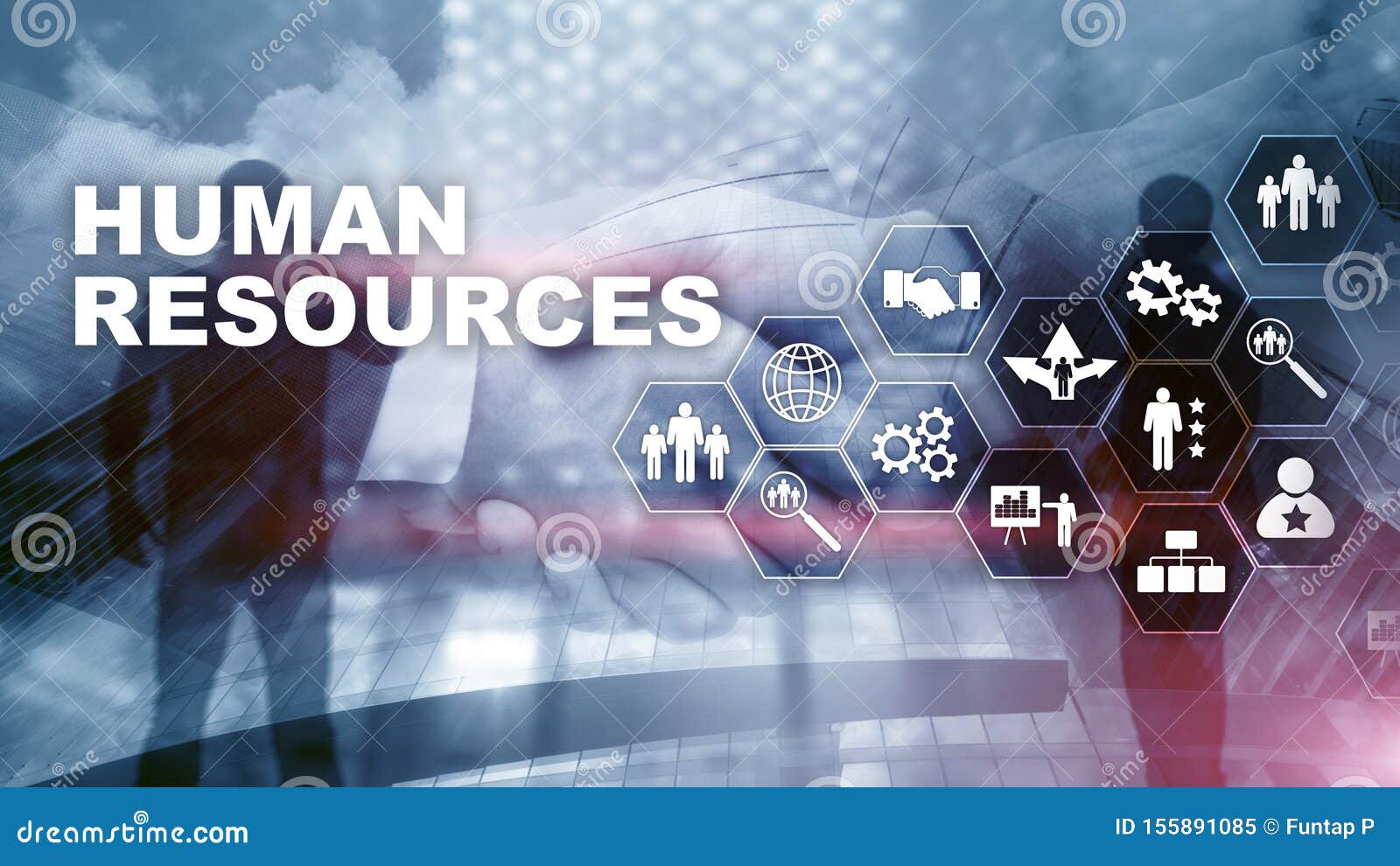 Human Resources HR Management Concept. Human Resources Pool, Customer ...