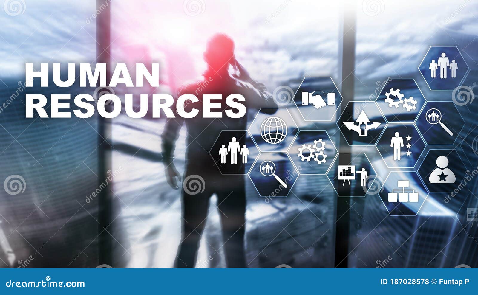 Human Resources HR Management Concept. Human Resources Pool, Customer ...