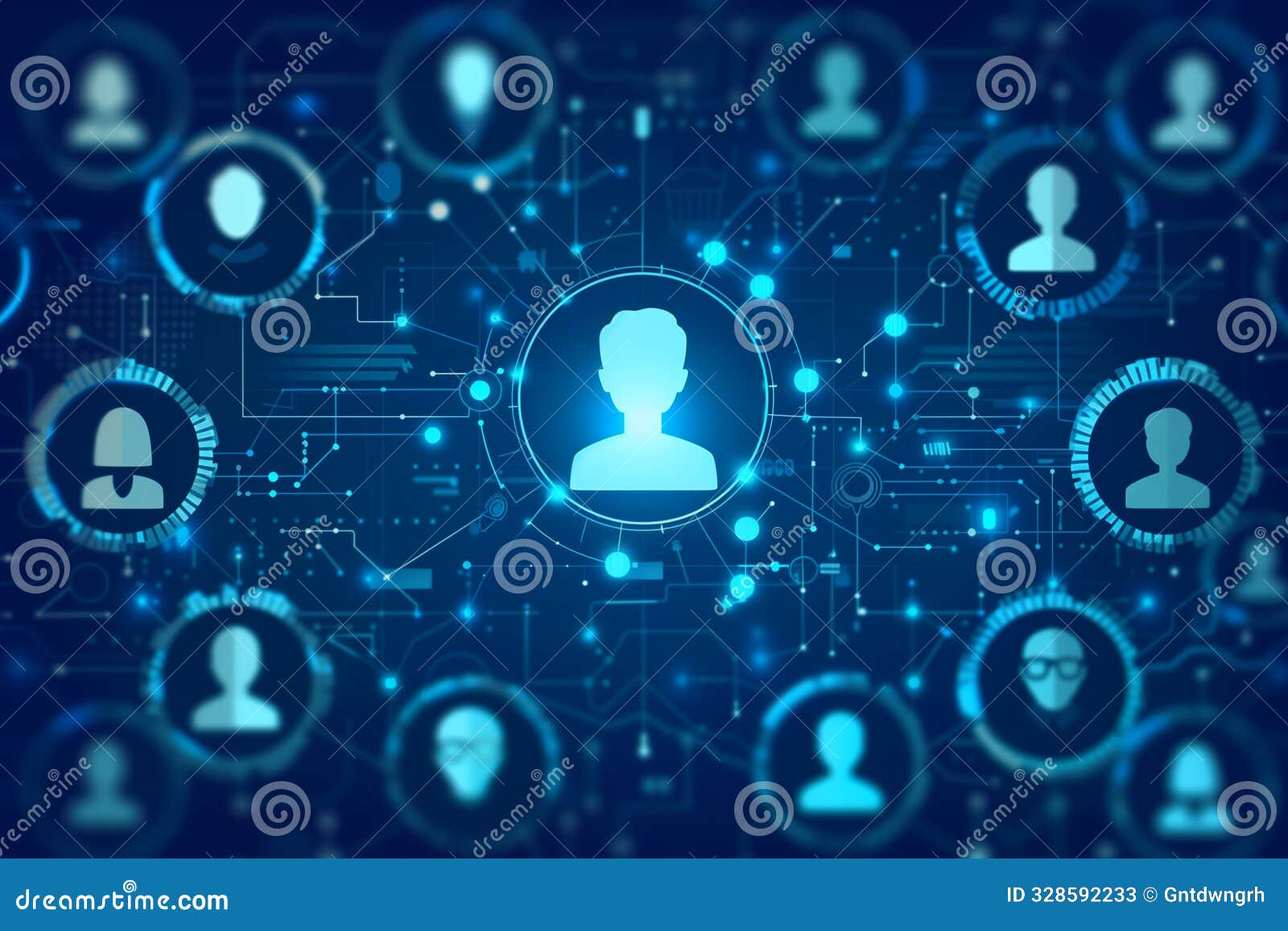 Human Resources HR Recruitment Headhunting Concept, Using Computers To ...