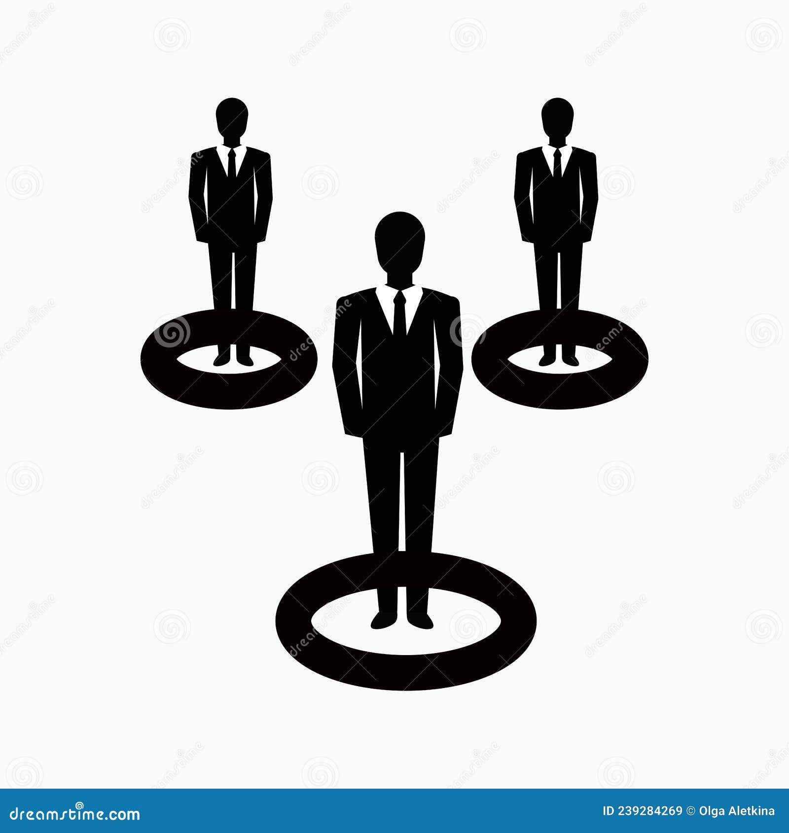 Human Resources Icon. Flat Pictogram Illustration Isolated on White ...