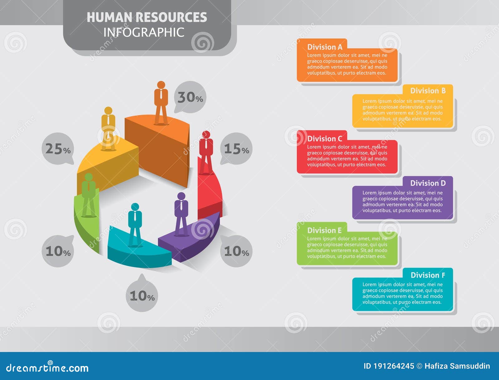 Human Resources Infographic. Vector Illustration Decorative Design ...