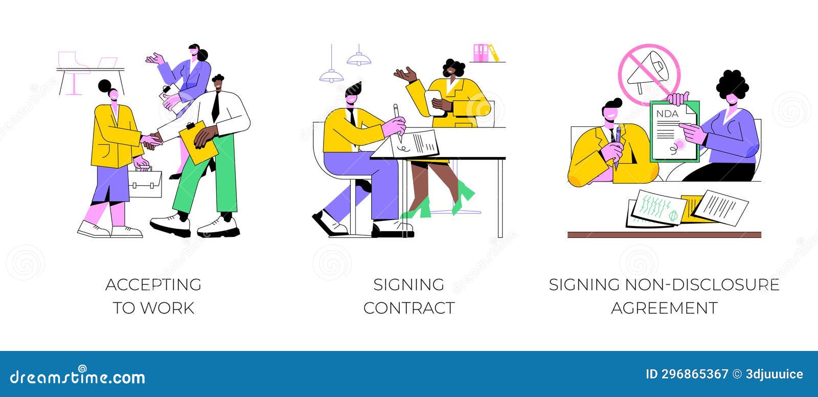 Human Resources Isolated Cartoon Vector Illustrations. Stock Vector ...