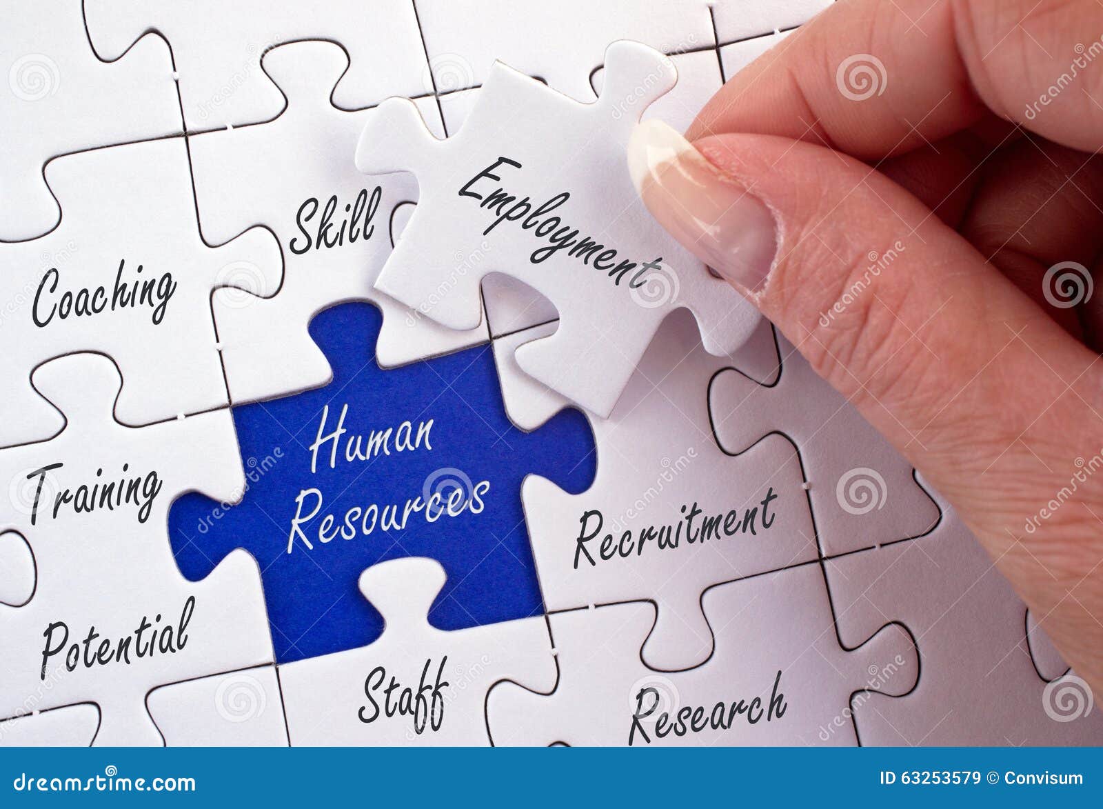 Human resources stock image. Image of recruitment, hand - 63253579