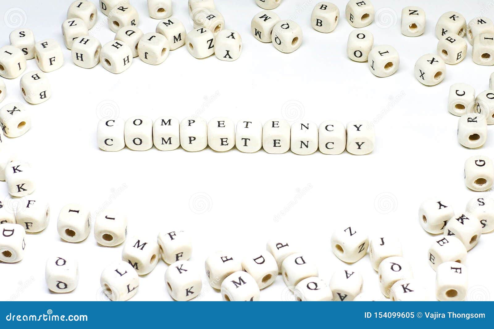 Human Resources Management Term Wooden Abc Competency Stock Image ...