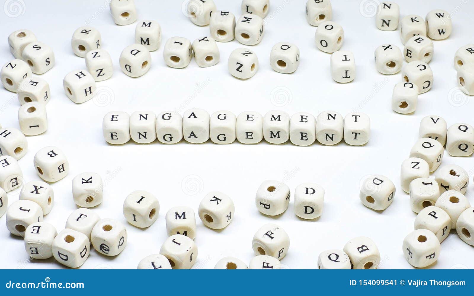 Human Resources Management Term Wooden Abc Engagement Stock Image ...