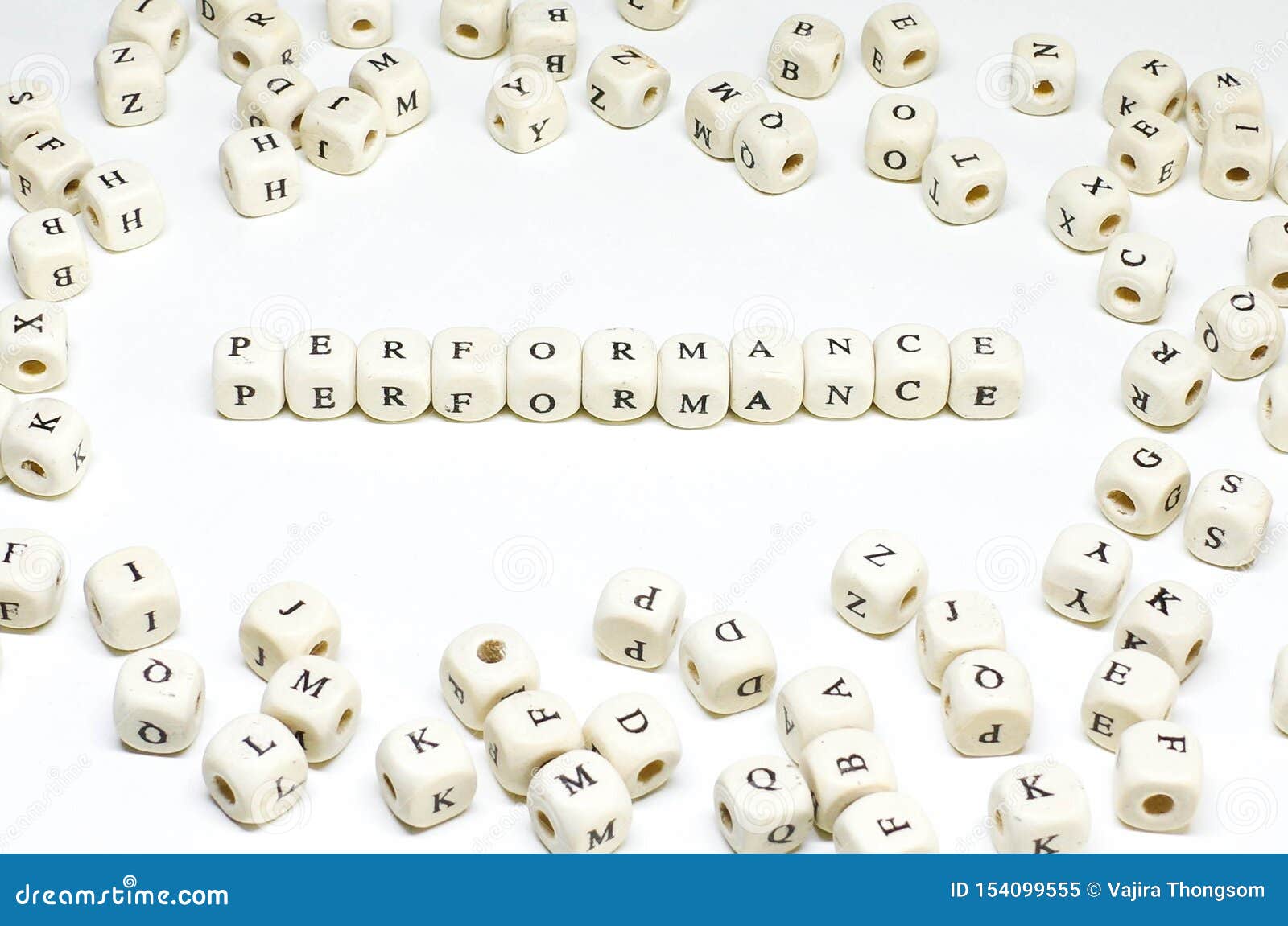 Human Resources Management Term Wooden Abc Performance Stock Image ...