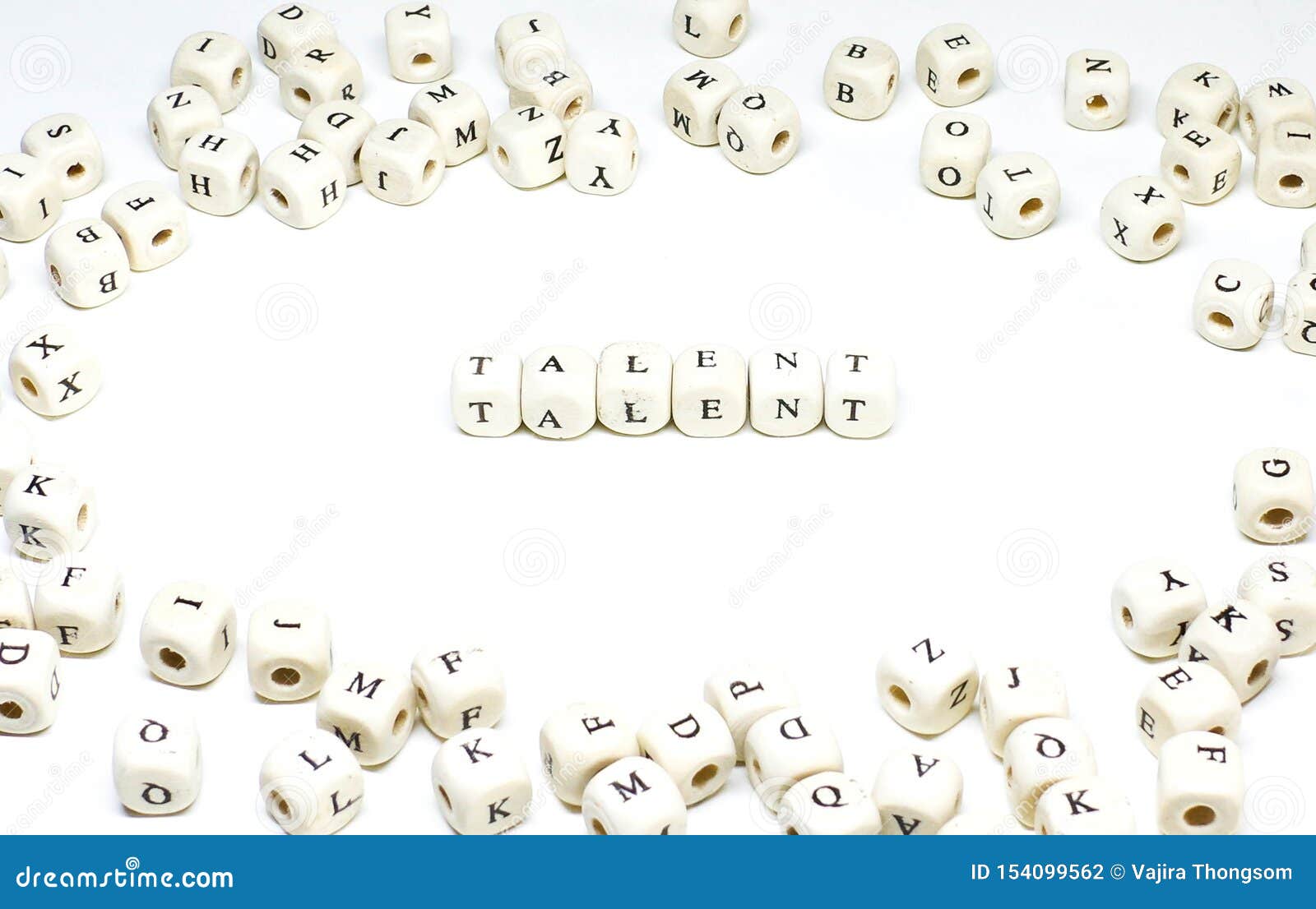 Human Resources Management Term Wooden Abc Talent Stock Photo - Image ...