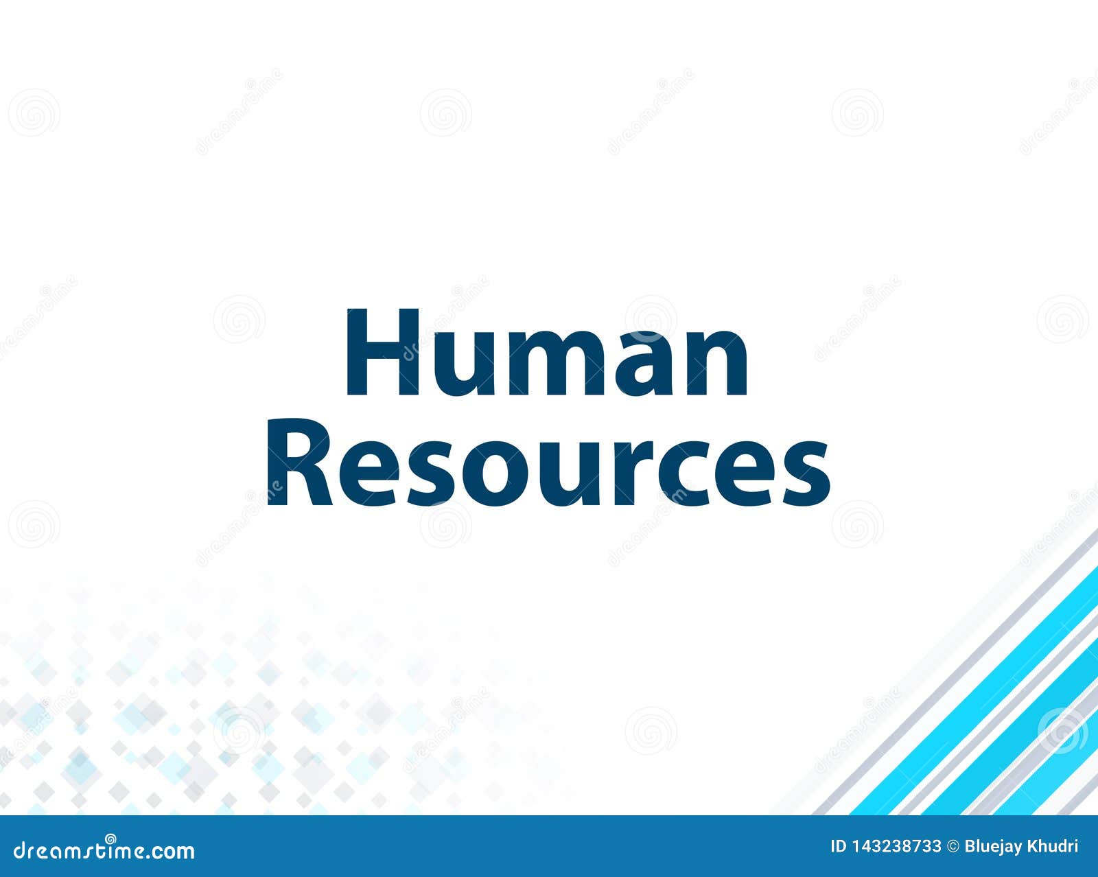Human Resources Modern Flat Design Blue Abstract Background Stock ...