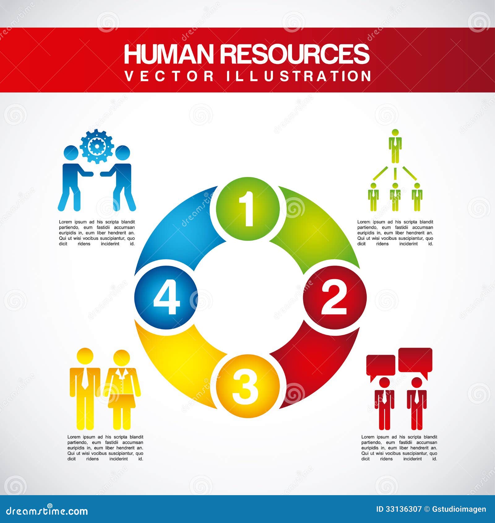 Human resources stock vector. Illustration of colorful - 33136307