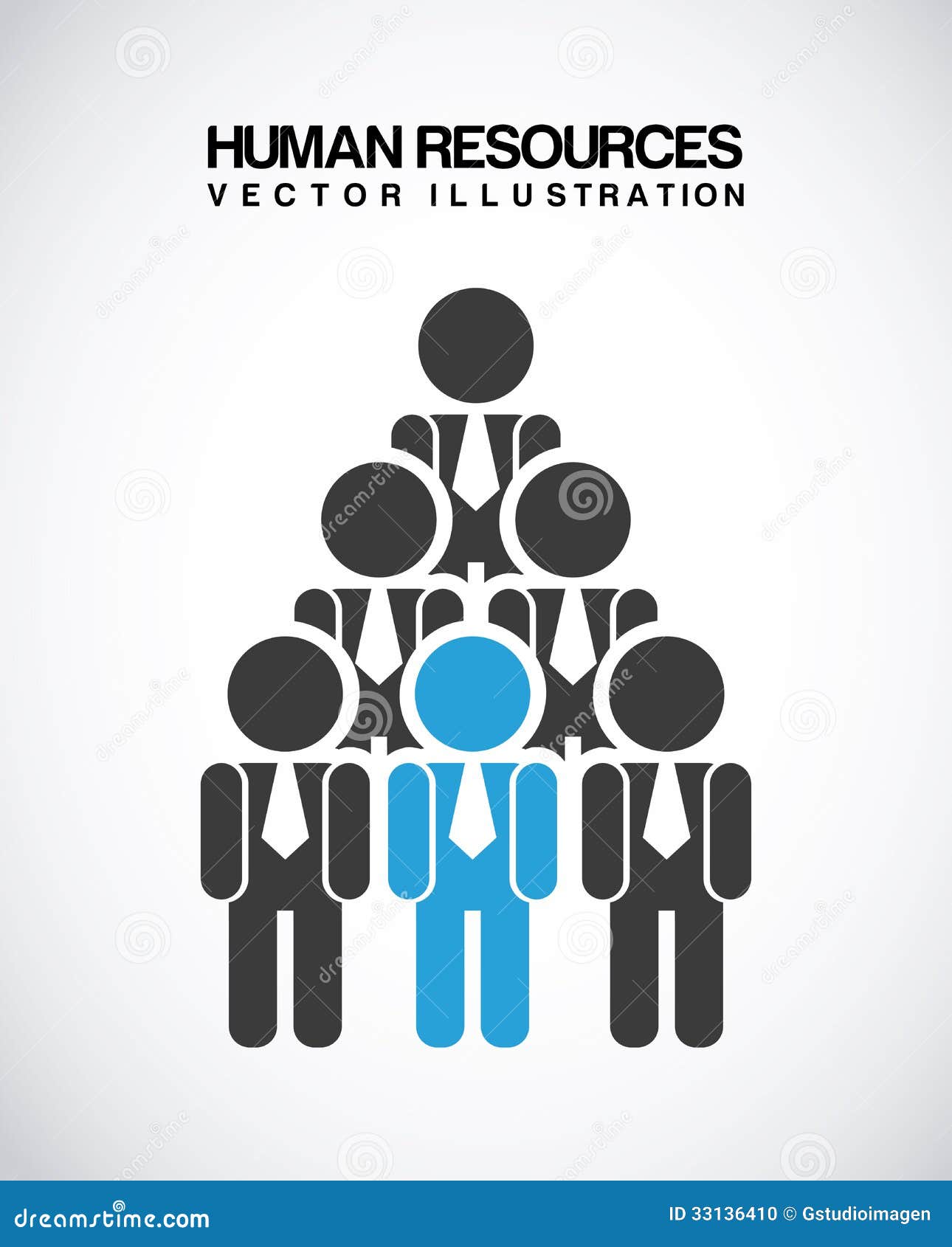 Human resources stock vector. Illustration of frame, piramid - 33136410