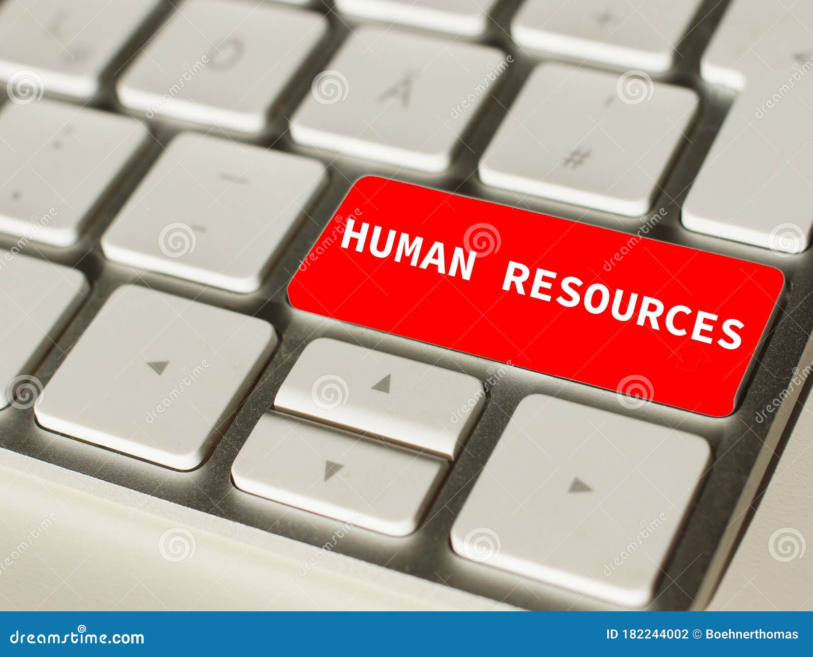 Human Resources on Red Button of a Keyboard Stock Photo - Image of ...
