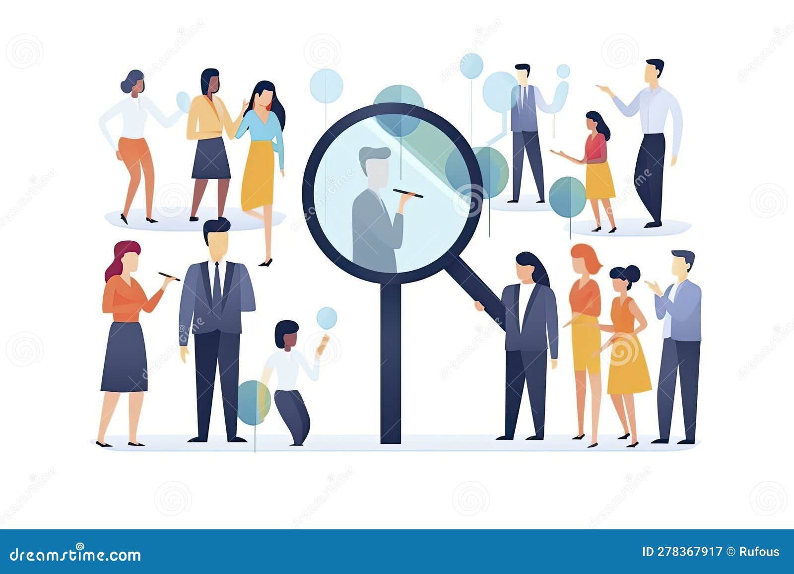 Human Resources Requirements. Management Concept Stock Illustration ...