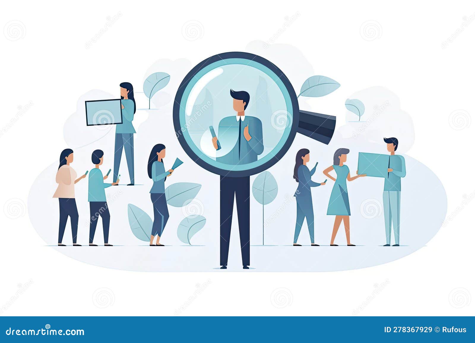 Human Resources Requirements. Management Concept Stock Illustration ...