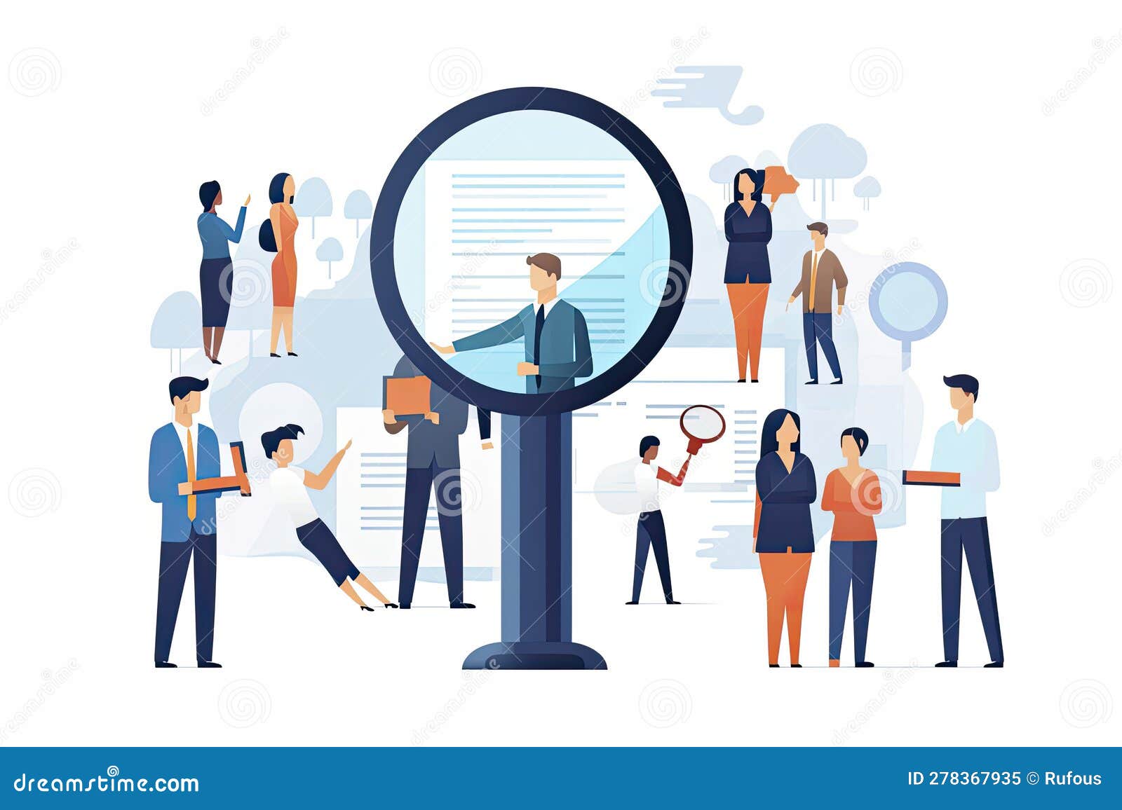 Human Resources Requirements. Management Concept Stock Illustration ...