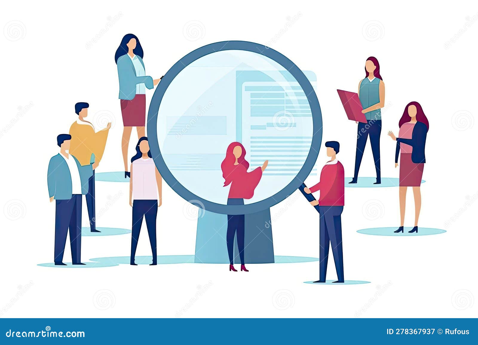 Human Resources Requirements. Management Concept Stock Illustration ...