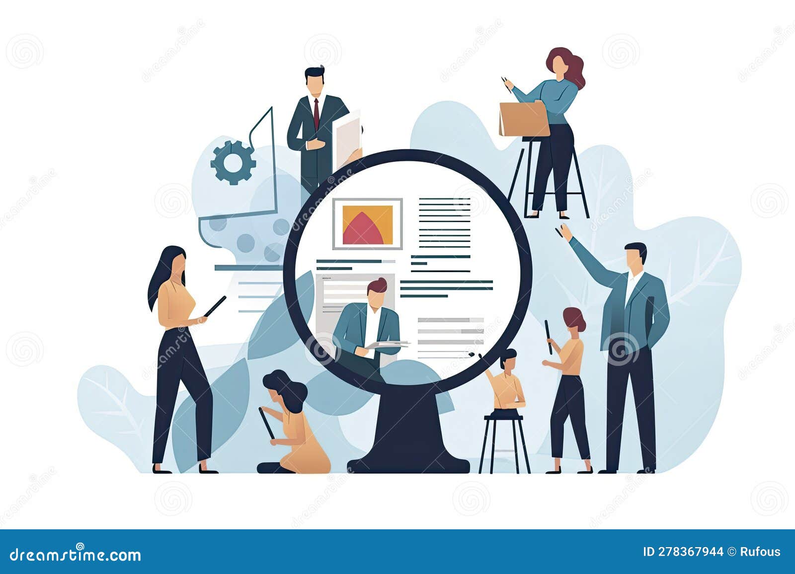 Human Resources Requirements. Management Concept Stock Illustration ...