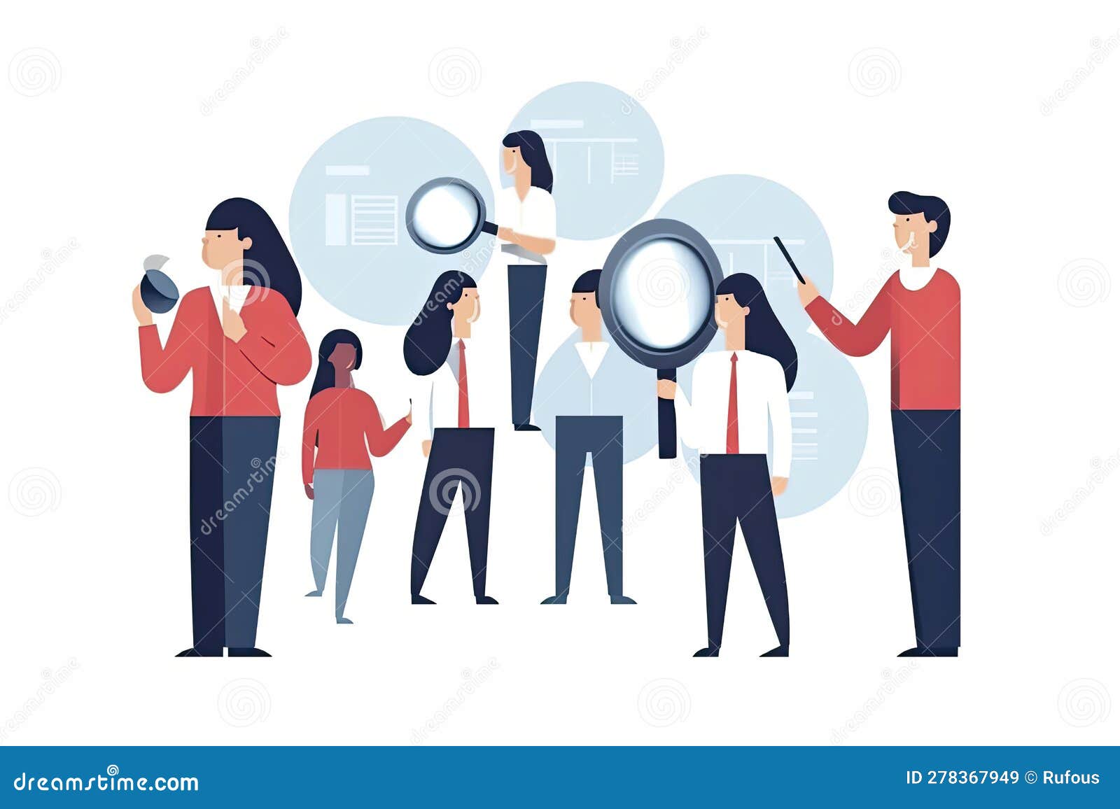 Human Resources Requirements. Management Concept Stock Illustration ...