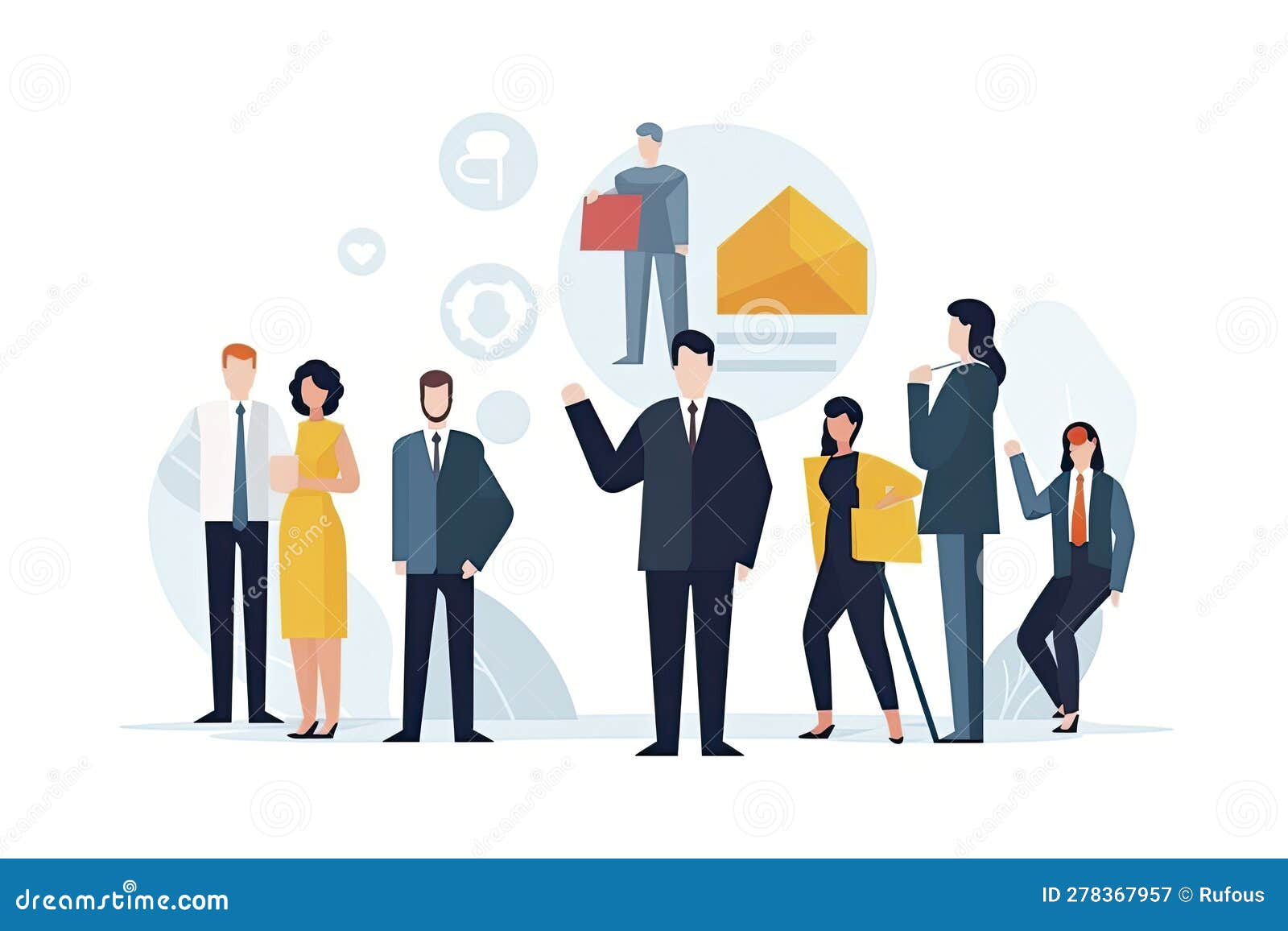 Human Resources Requirements. Management Concept Stock Illustration ...