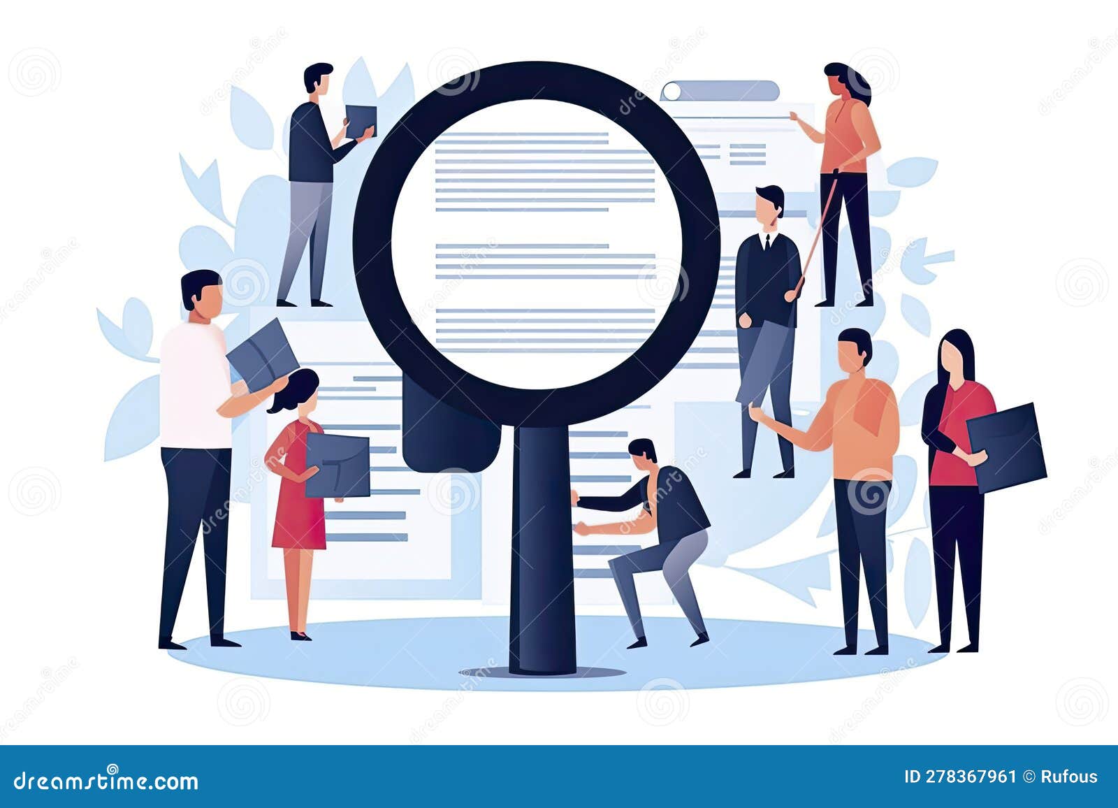 Human Resources Requirements. Management Concept Stock Illustration ...