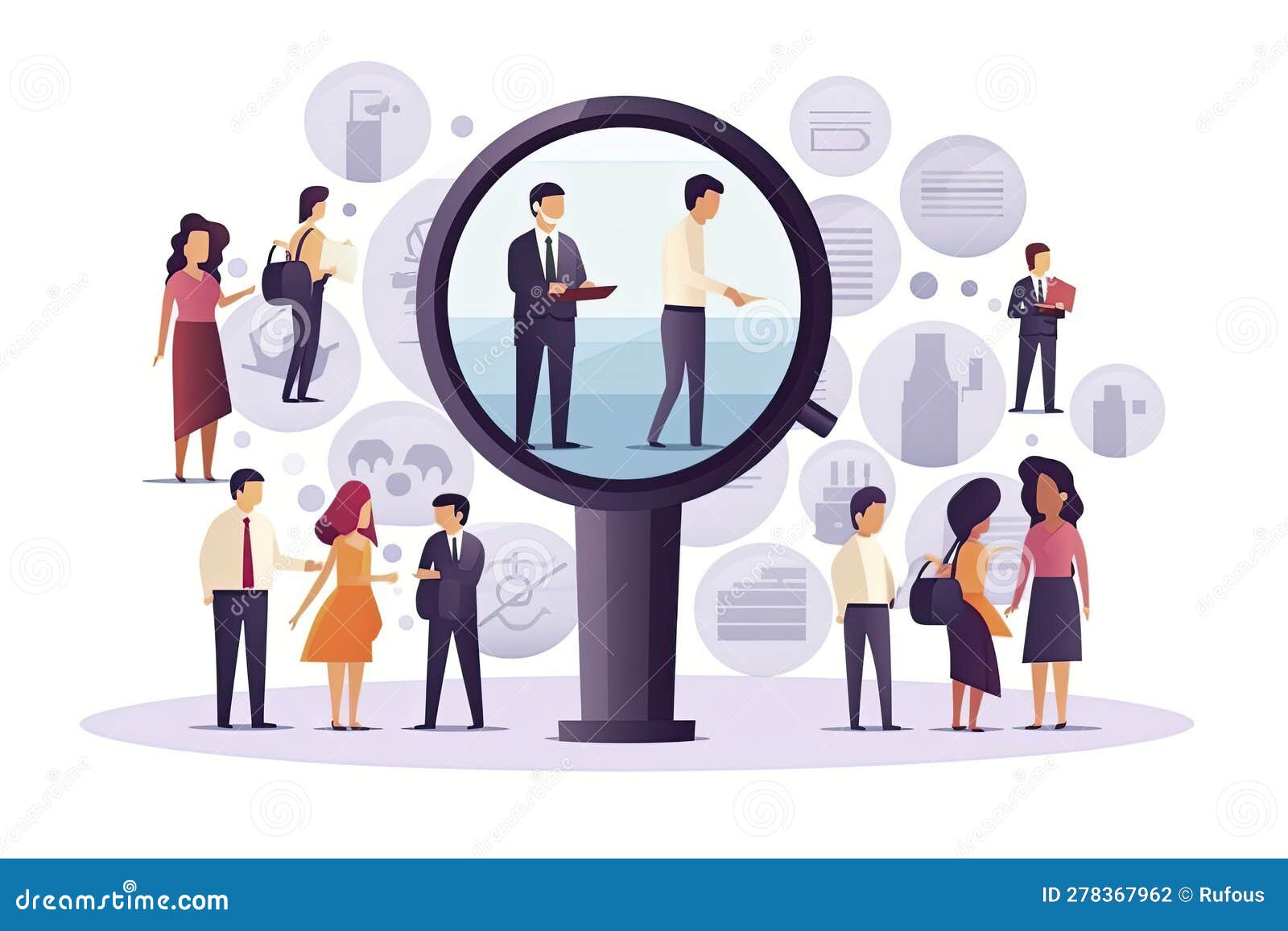 Human Resources Requirements. Management Concept Stock Illustration ...