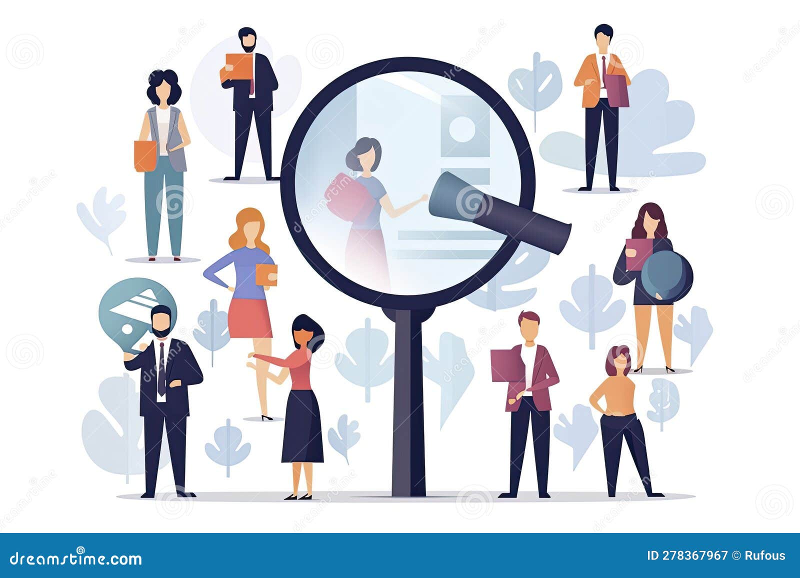 Human Resources Requirements. Management Concept Stock Illustration ...