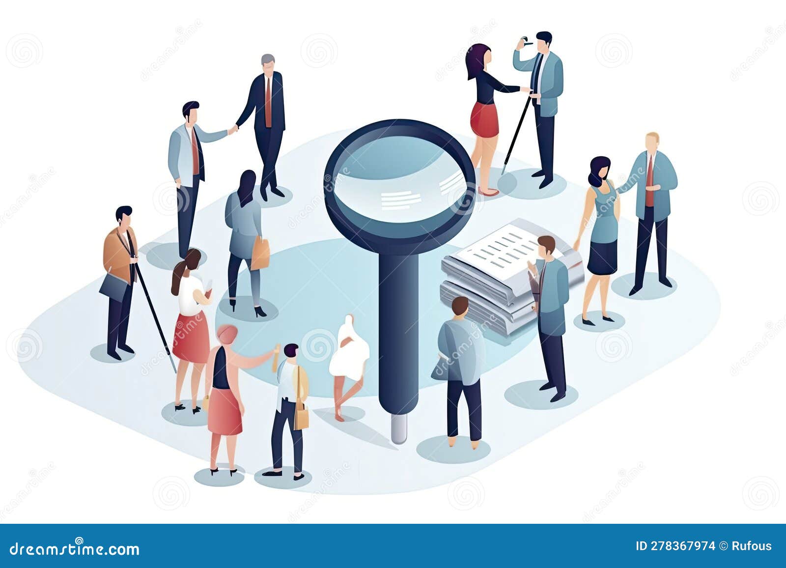 Human Resources Requirements. Management Concept Stock Illustration ...
