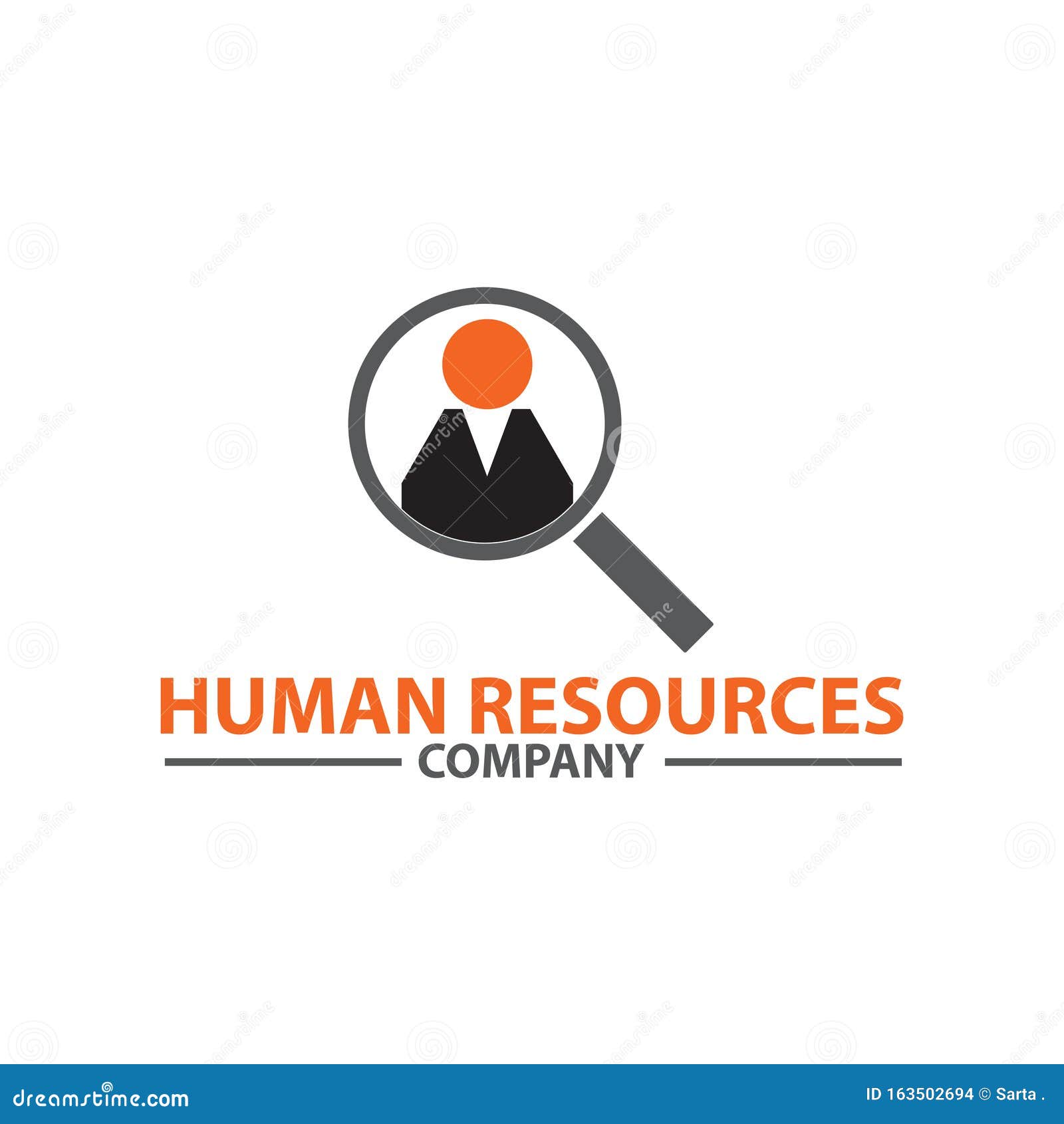 HUMAN RESOURCES SEARCH Company Logo Stock Illustration - Illustration ...