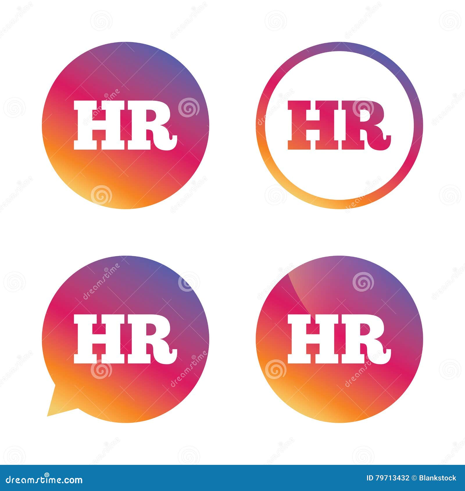 Human Resources Sign Icon. HR Symbol Stock Vector - Illustration of ...