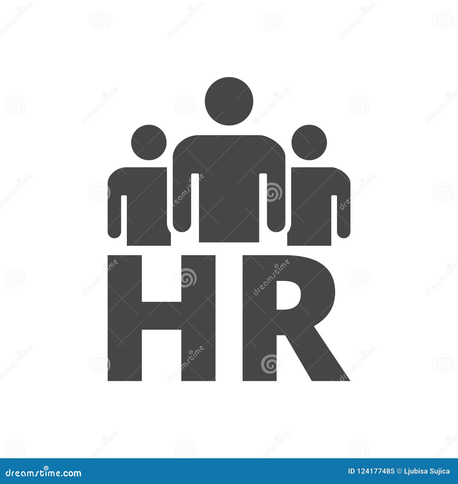 Human resources sign icon stock vector. Illustration of businessman ...