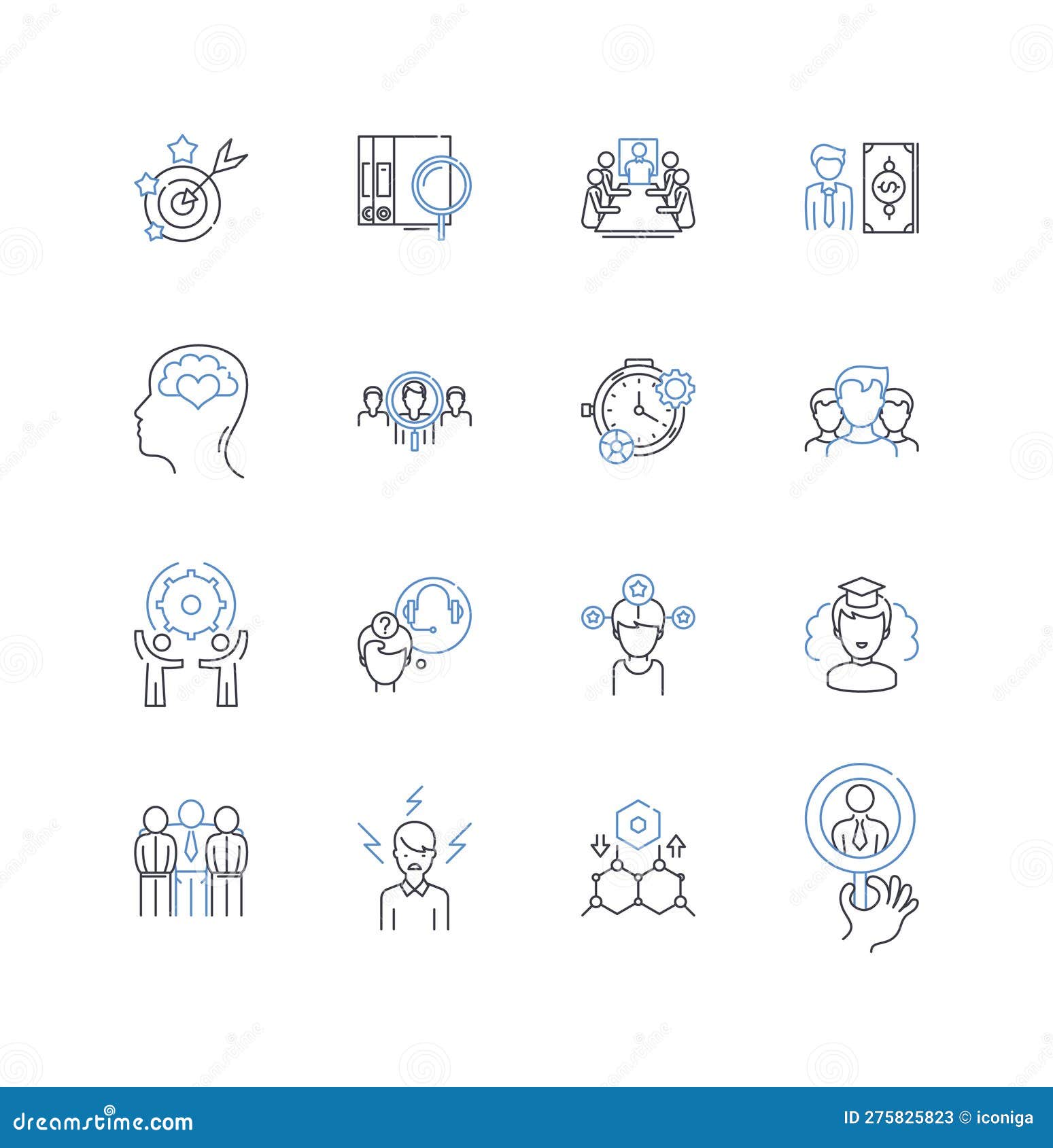 Staffing Line Icons Collection. Recruitment, Placement, Employee ... Staffing Line Icons Collection. Recruitment, Placement, Employee ...