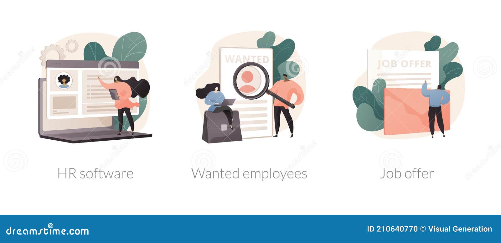 Human Resources Technology Abstract Concept Vector Illustrations. Stock ...