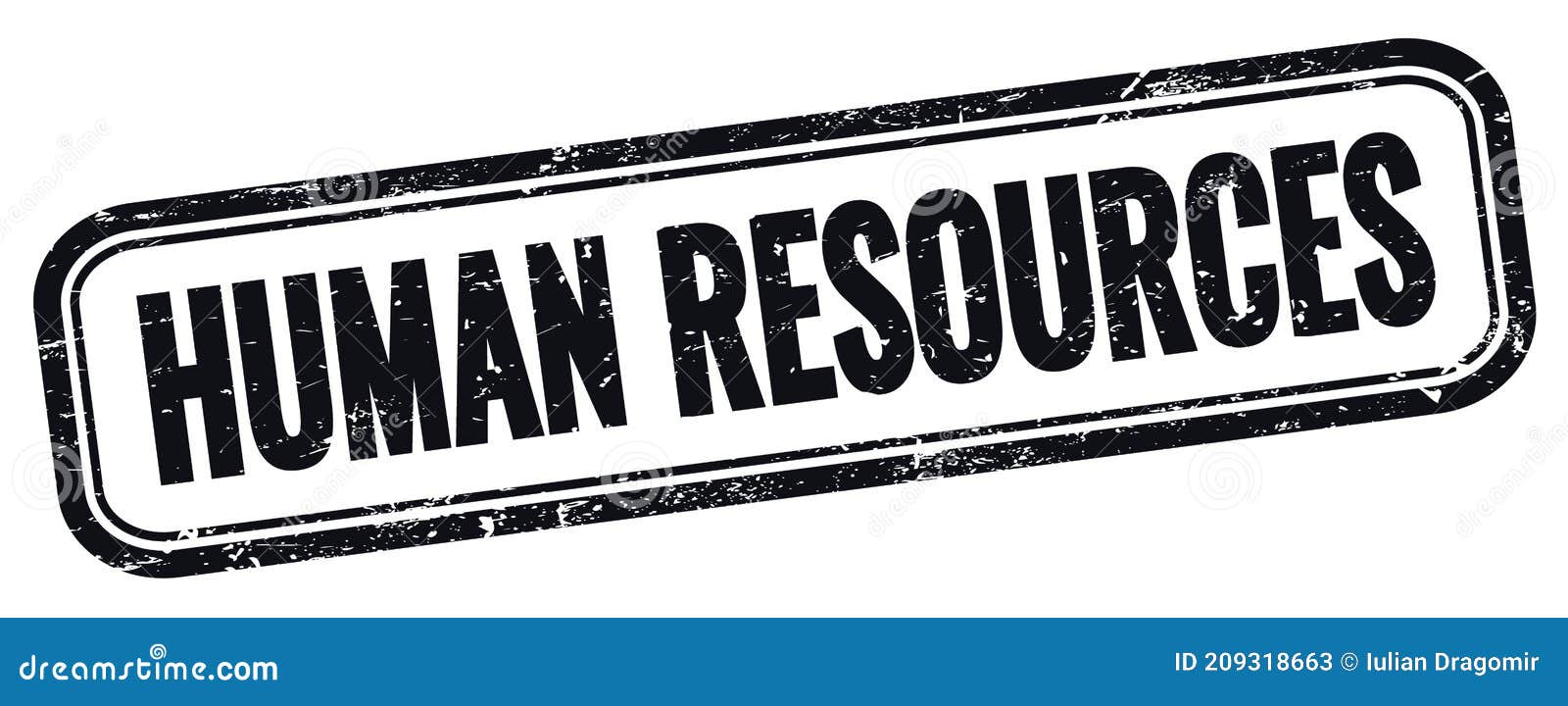 HUMAN RESOURCES Text on Black Grungy Vintage Stamp Stock Illustration ...