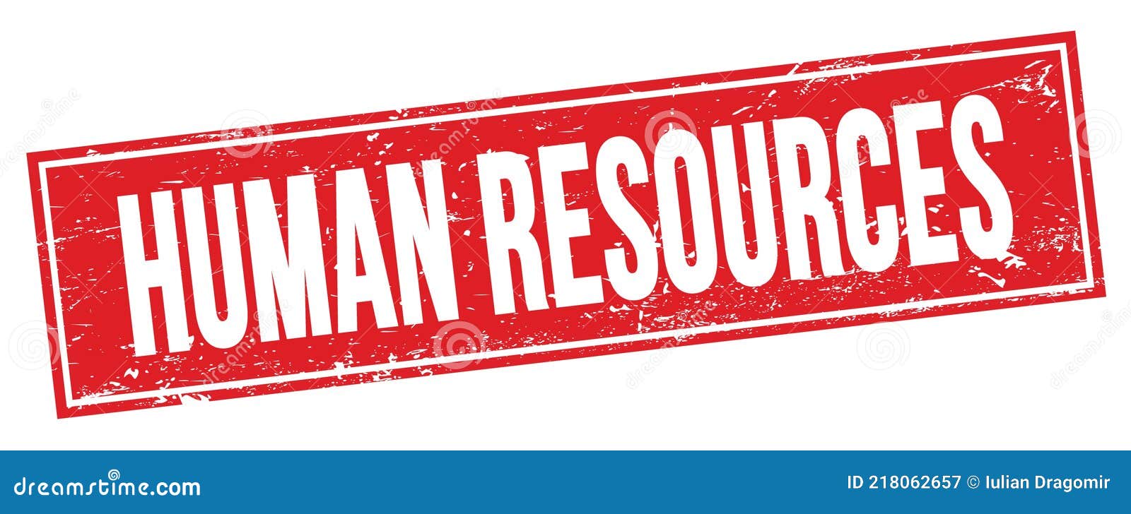 HUMAN RESOURCES Text on Red Grungy Rectangle Stamp Stock Illustration ...