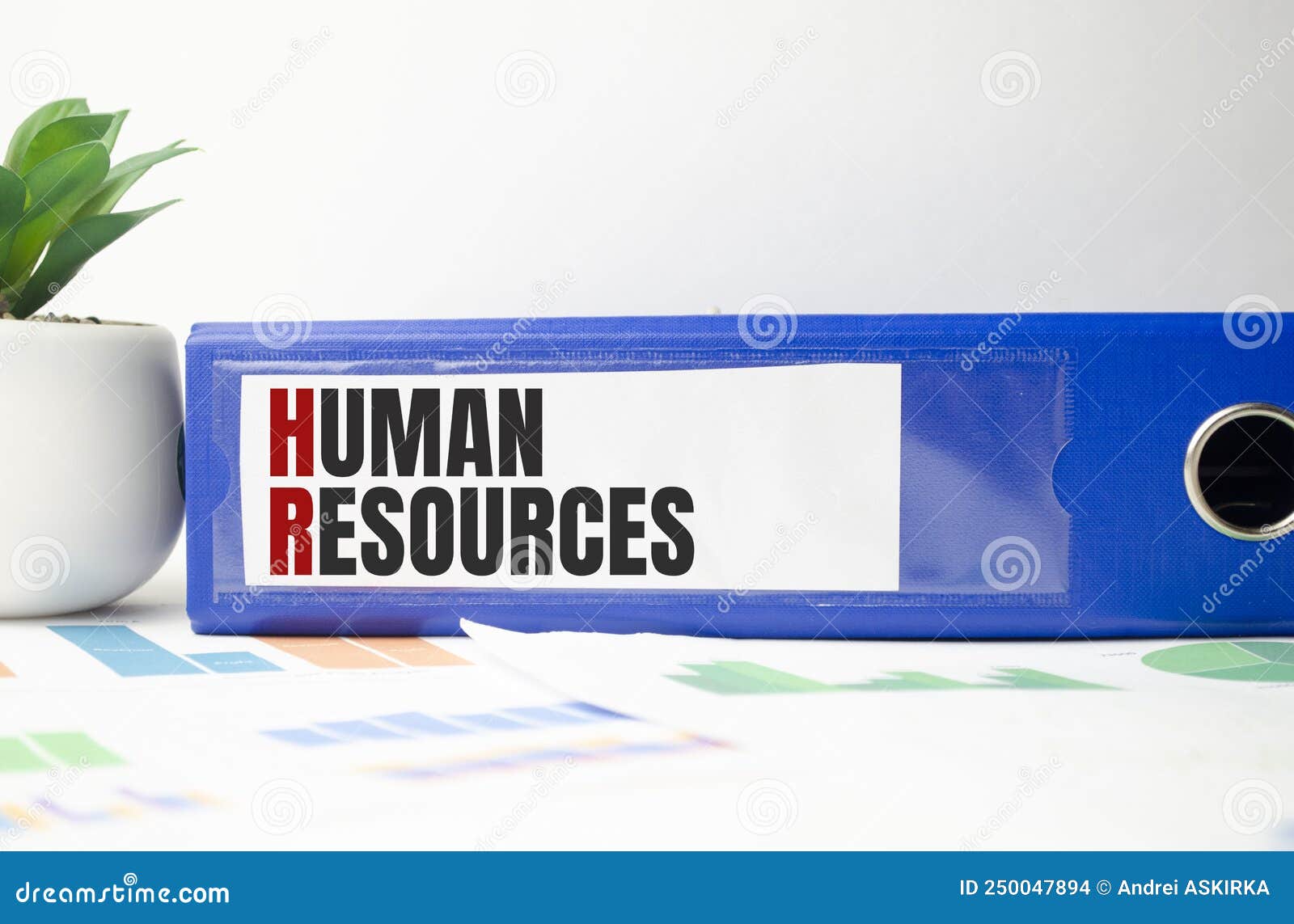 Human Resources Text Written on Folder with Documents Stock Photo ...