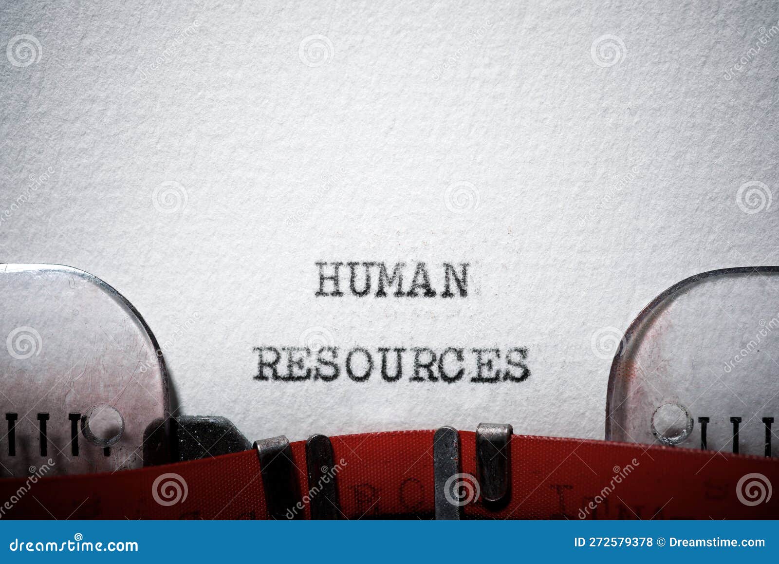 Human resources text stock photo. Image of sentence - 272579378