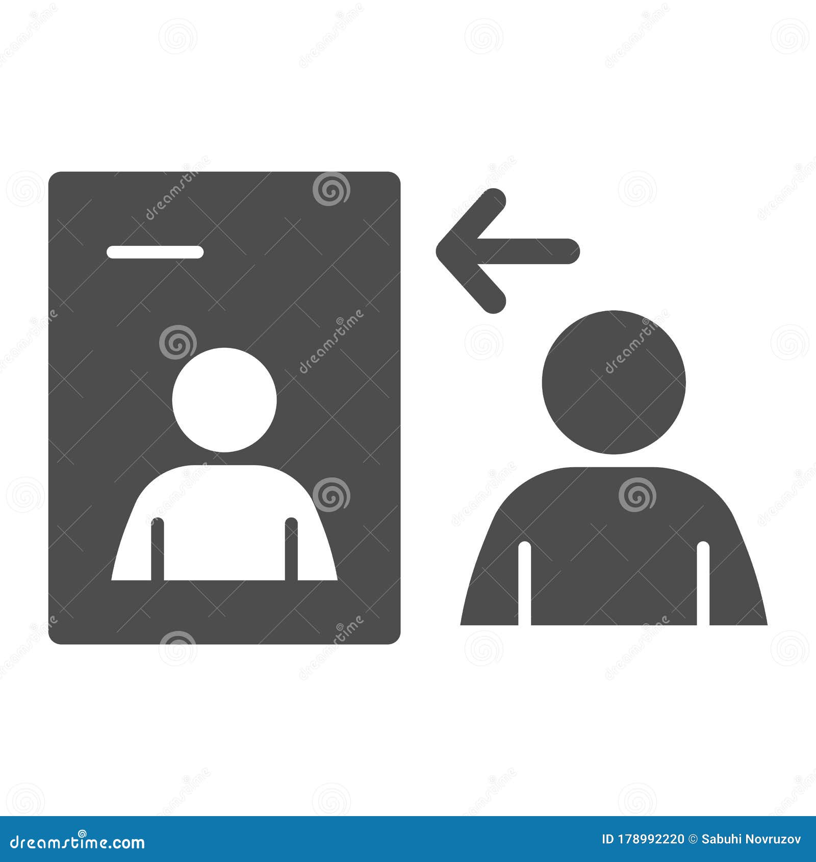 Human Resources Transfer Information Solid Icon. Candidate Dossier ...