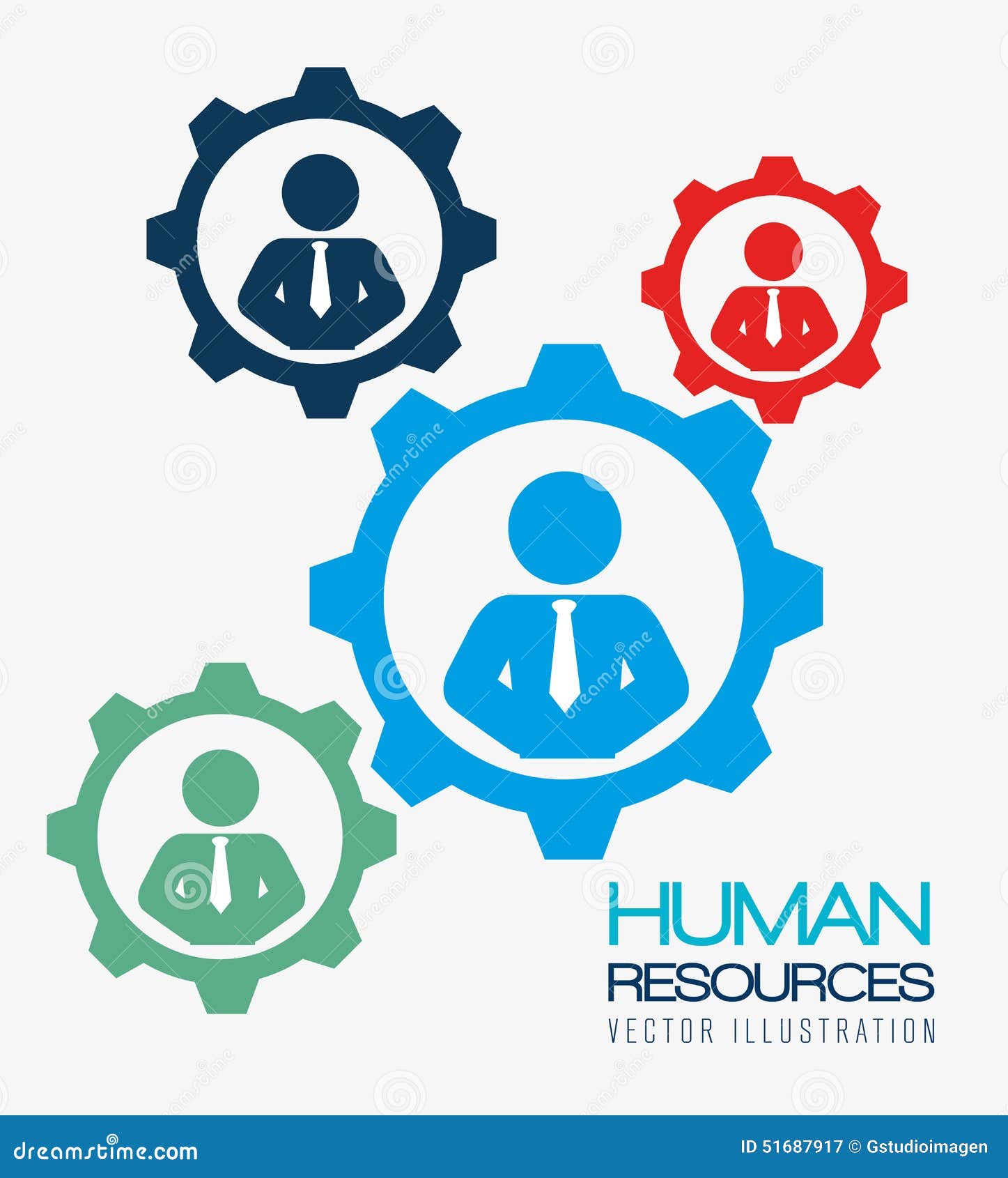 Human Resources, Vector Illustration. Stock Vector - Illustration of ...
