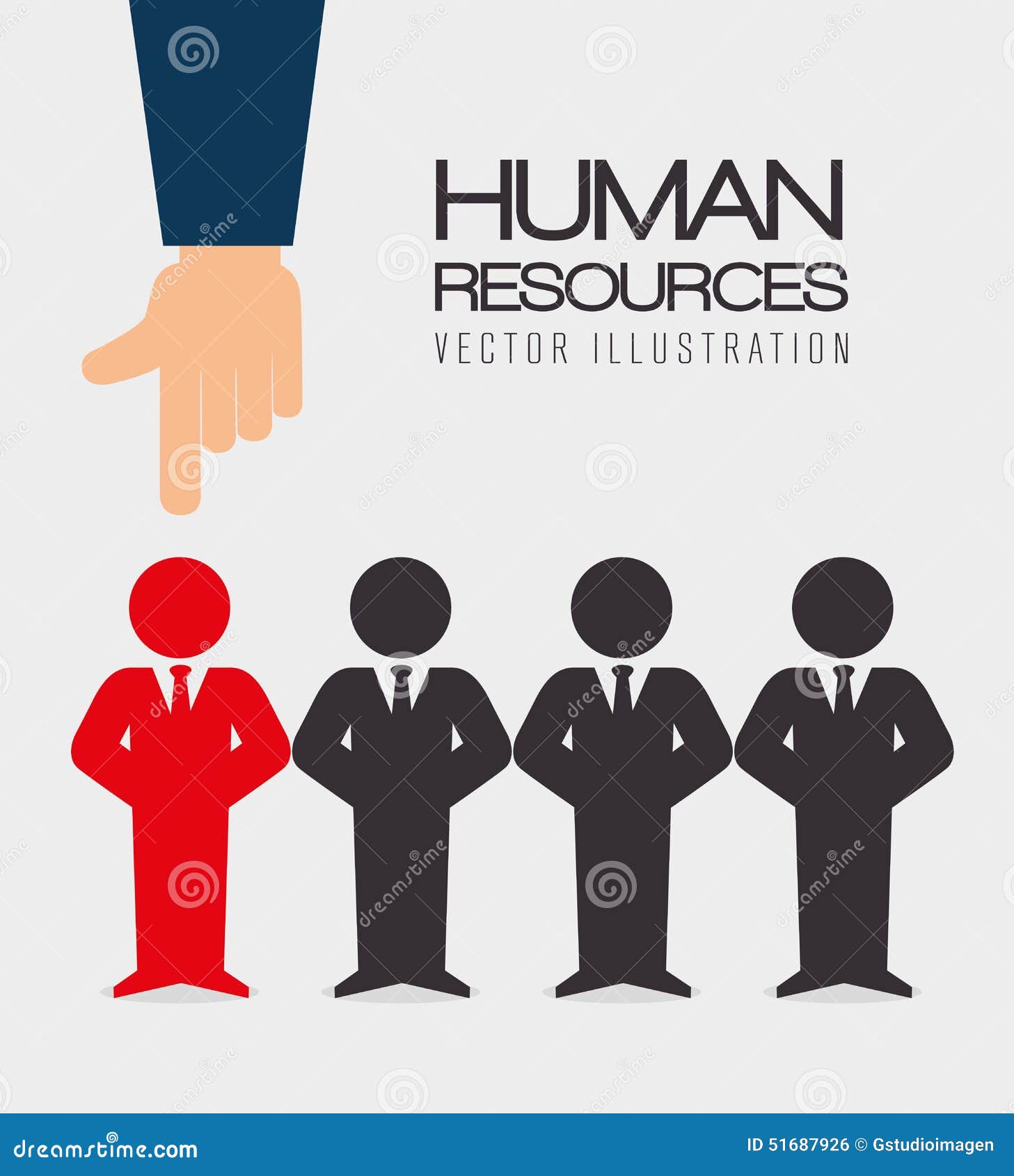 Human Resources, Vector Illustration. Stock Vector - Illustration of ...