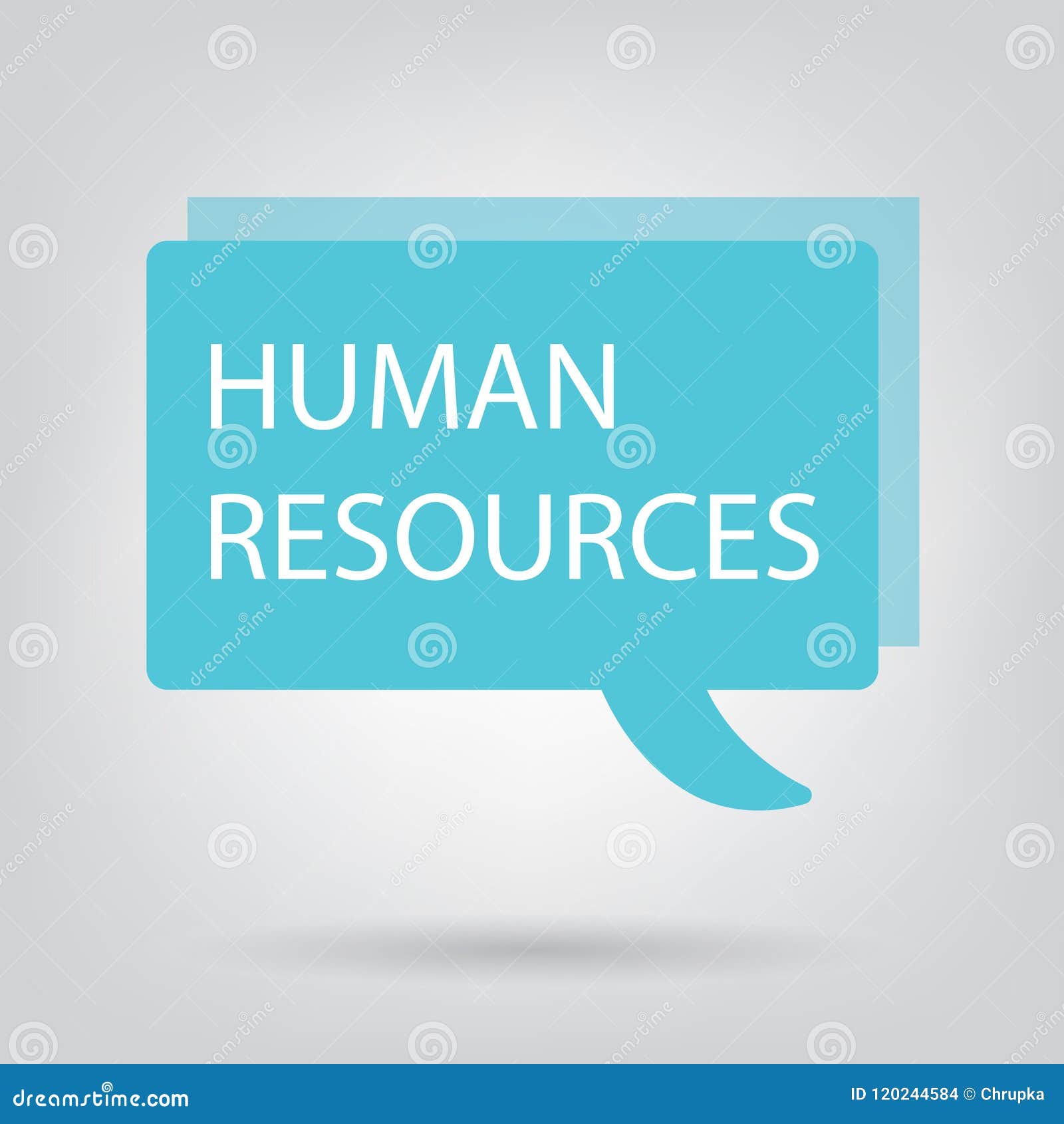 Human Resources Written on Speech Bubble Stock Vector - Illustration of ...