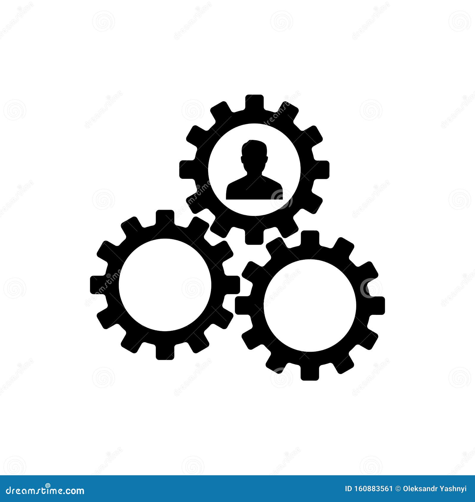 Human Resourse Managment Icon. Gears Showing Teamwork, Cooperation ... Human Resourse Managment Icon. Gears Showing Teamwork, Cooperation ...