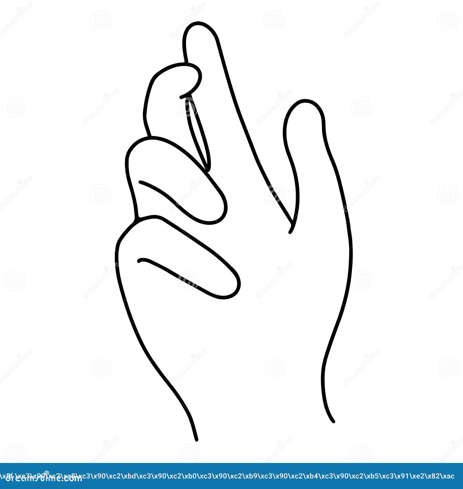 Human Right Hand Vector Icon. Simple Illustration Isolated on White ...