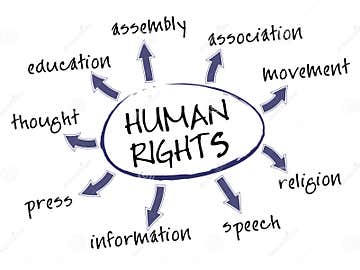 Human rights chart stock illustration. Illustration of press - 16241994