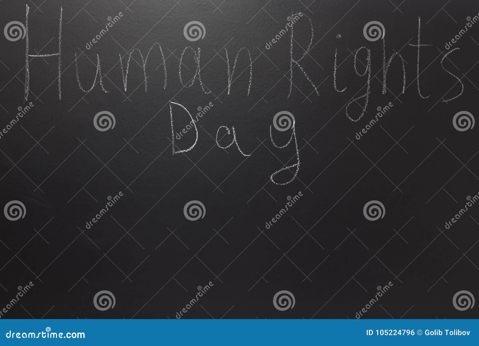 Human Rights Concept: the Text: Human Rights Day Written on Blackboard ...