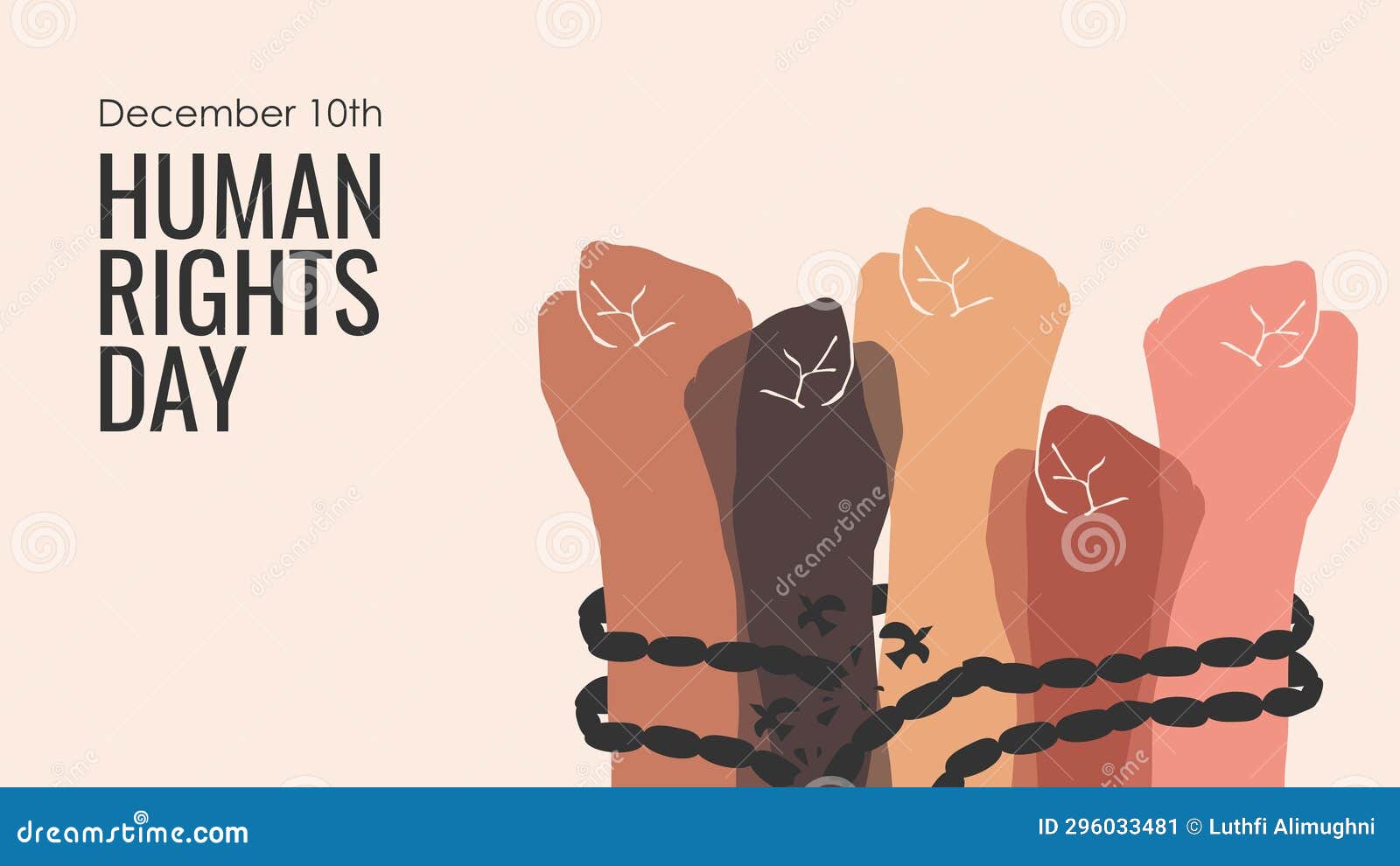 Human Rights Day Banner Template Vector Stock Vector - Illustration of ...