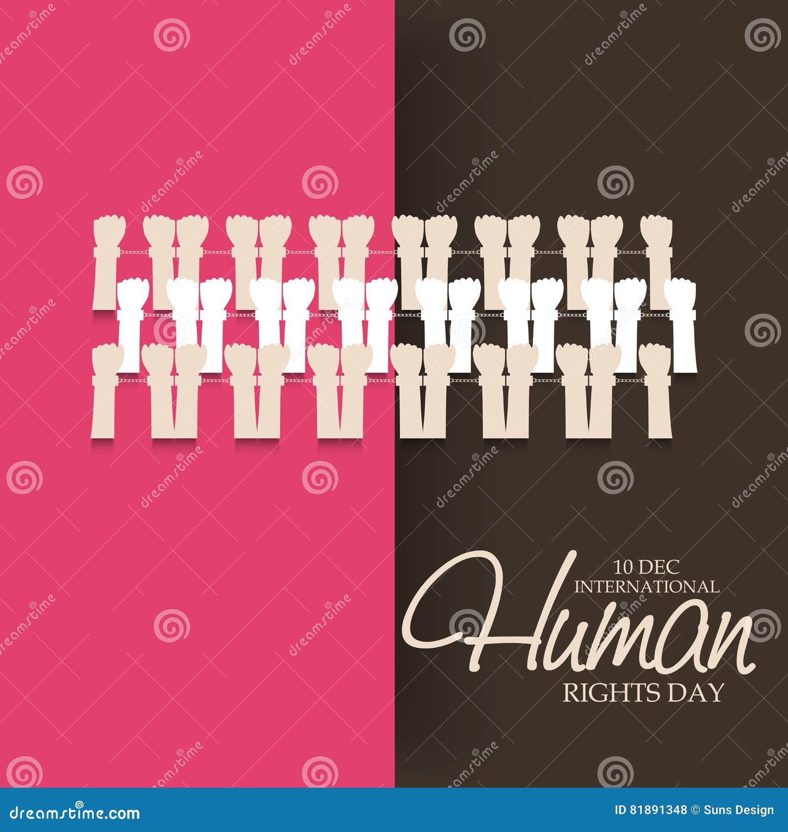 Human Rights Day stock illustration. Illustration of love - 81891348