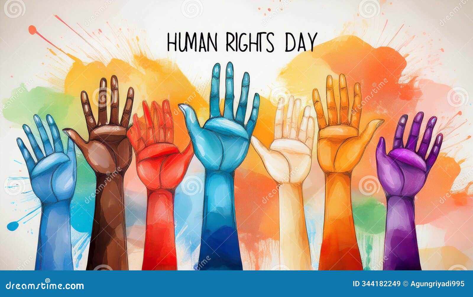 Human Rights Day Poster Design Stock Illustration - Illustration of ...