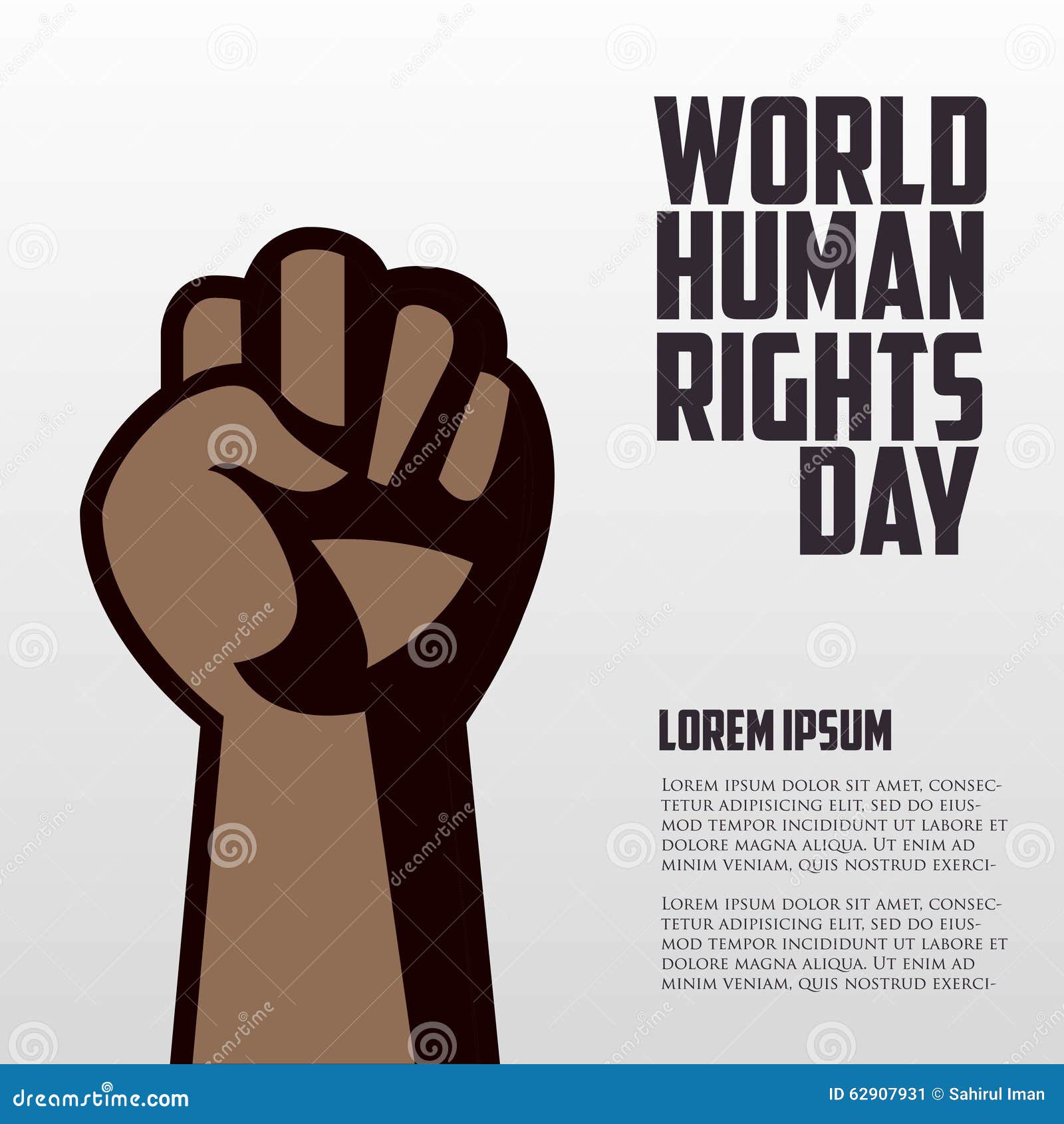 Human Rights Day, Poster, Quotes, Template Stock Illustration ...