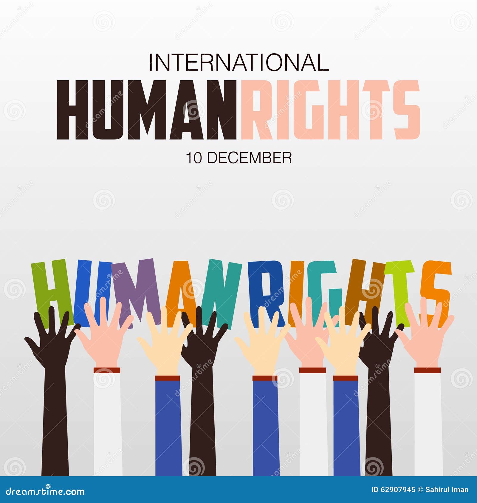 Human Rights Day, Poster, Quotes, Template Stock Illustration ...
