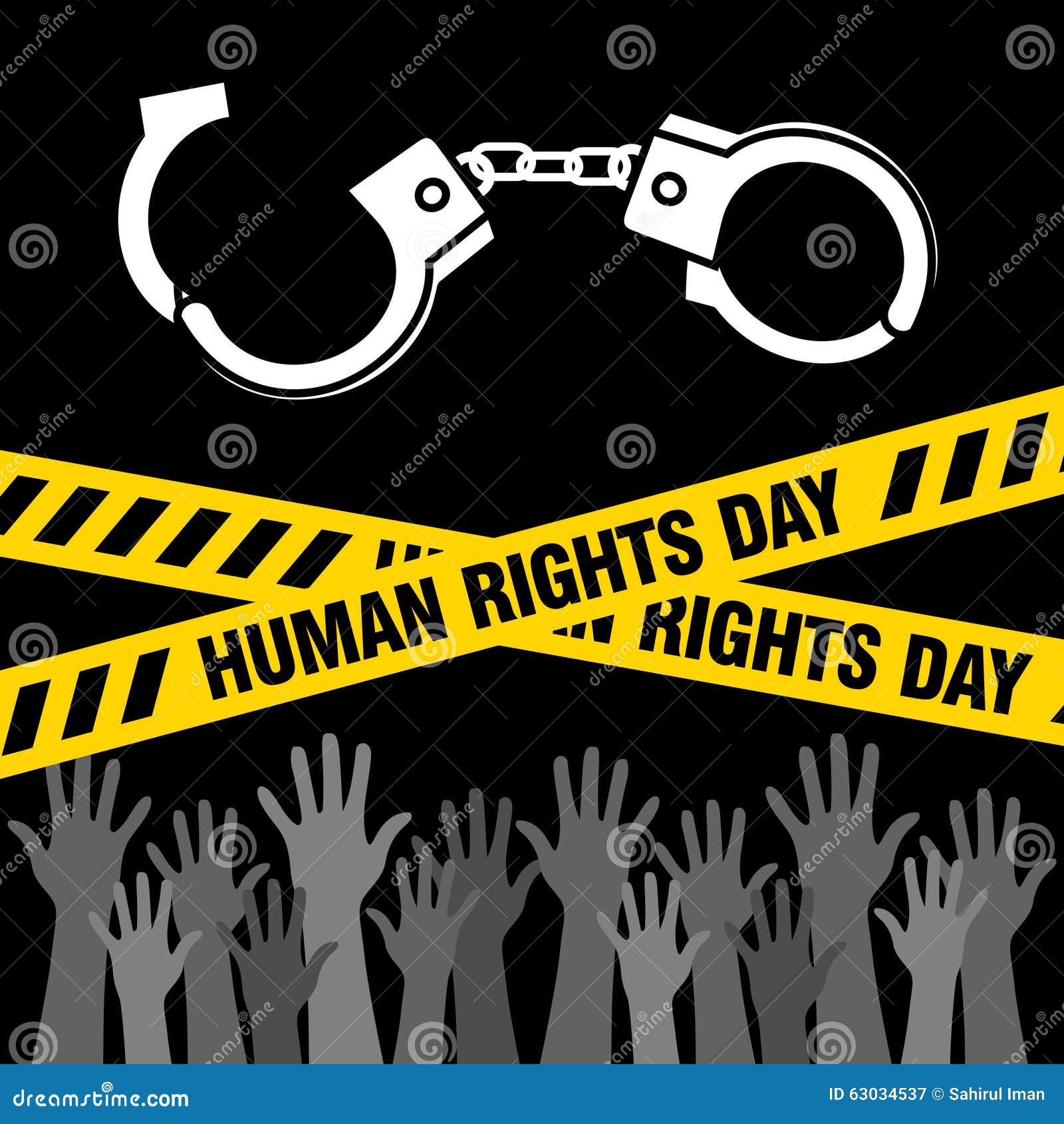 Human Rights Day Vector Template Stock Vector - Illustration of ...