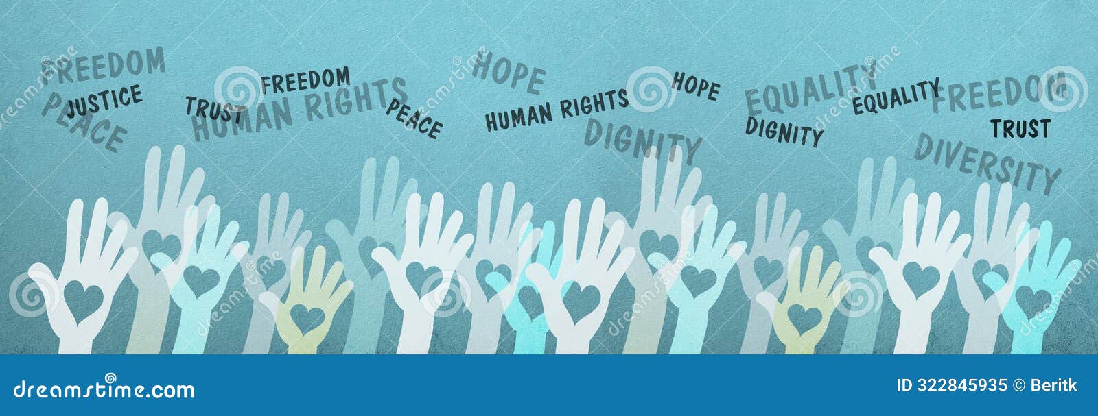 Human Rights, Equality, Diversity, Justice and Hope Concept, Respect ...